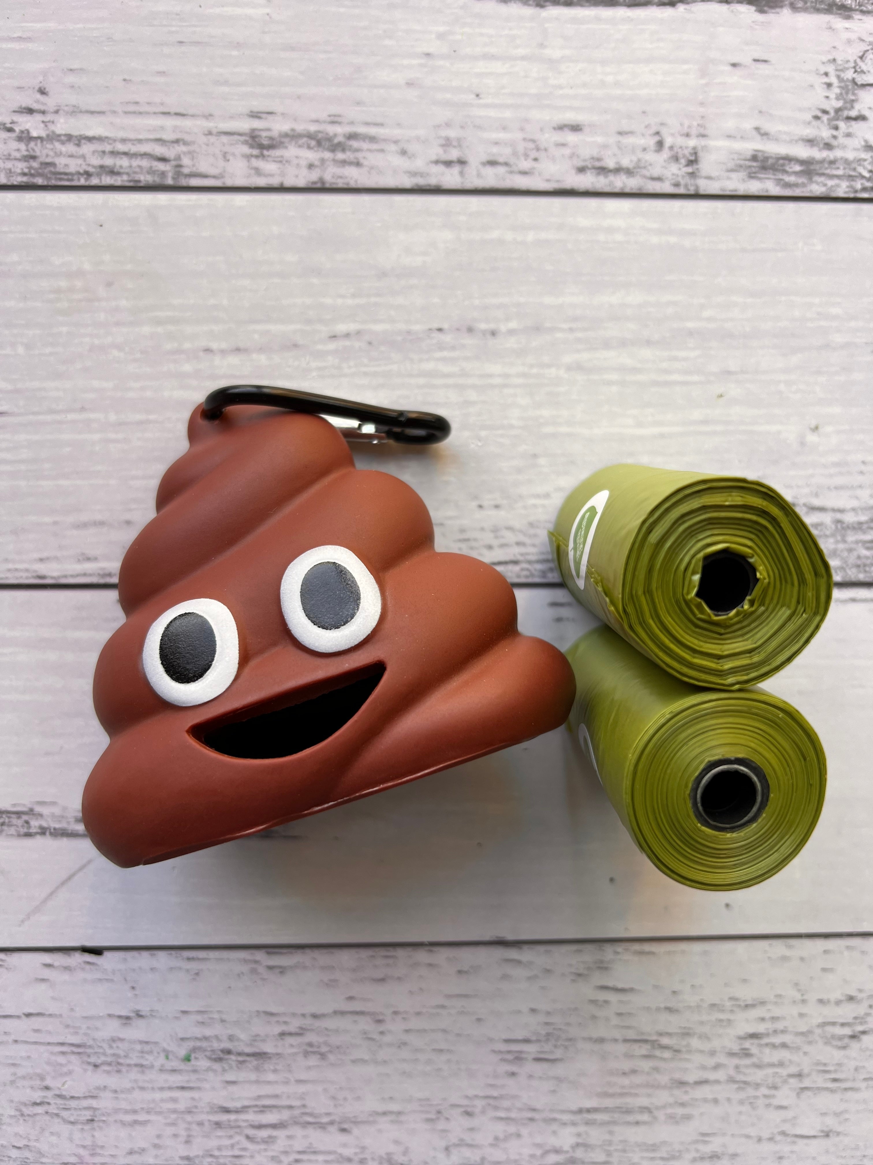 Poop Bag Poop holder (+2 eco friendly poop bags rolls) | Holitreats by ...